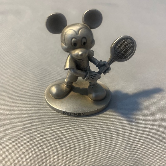 Disney | Other | Walt Disney 75 Schmid Fine Pewter Mickey Mouse Tennis ...